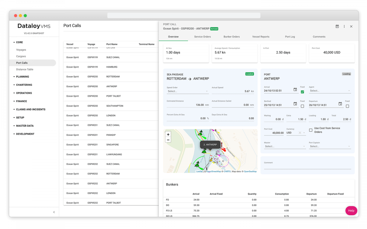 Dataloy VMS | Voyage management software for smarter maritime operations - Dataloy Systems